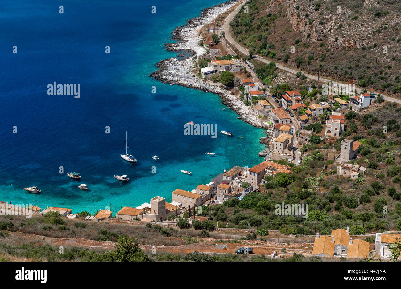 Limeni is a village in Laconian Mani, Greece. It lies on a quite ...