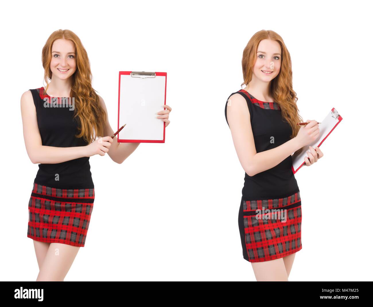 Young student in various poses isolated on white Stock Photo - Alamy