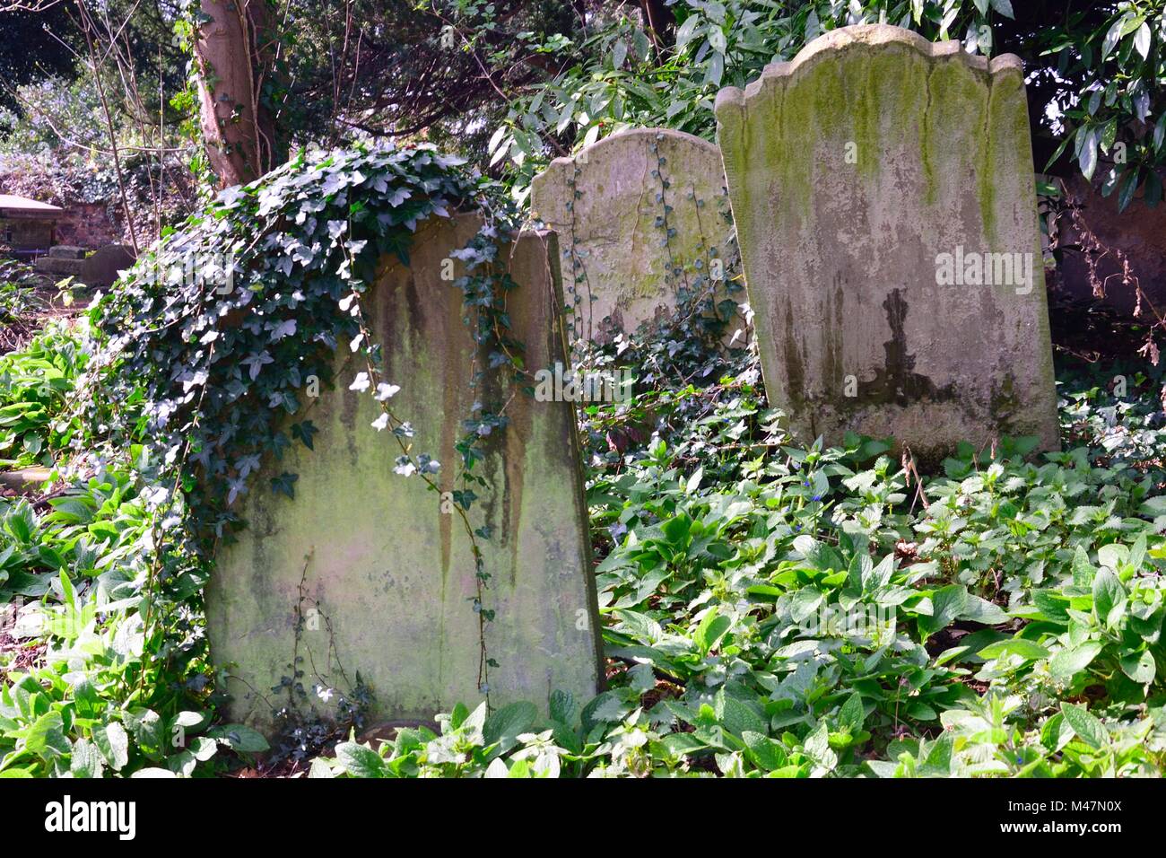 Gravestones headstone memorial tombstone graveyard hi-res stock ...