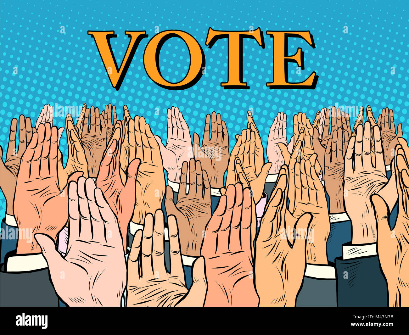 Voting Raising Hands