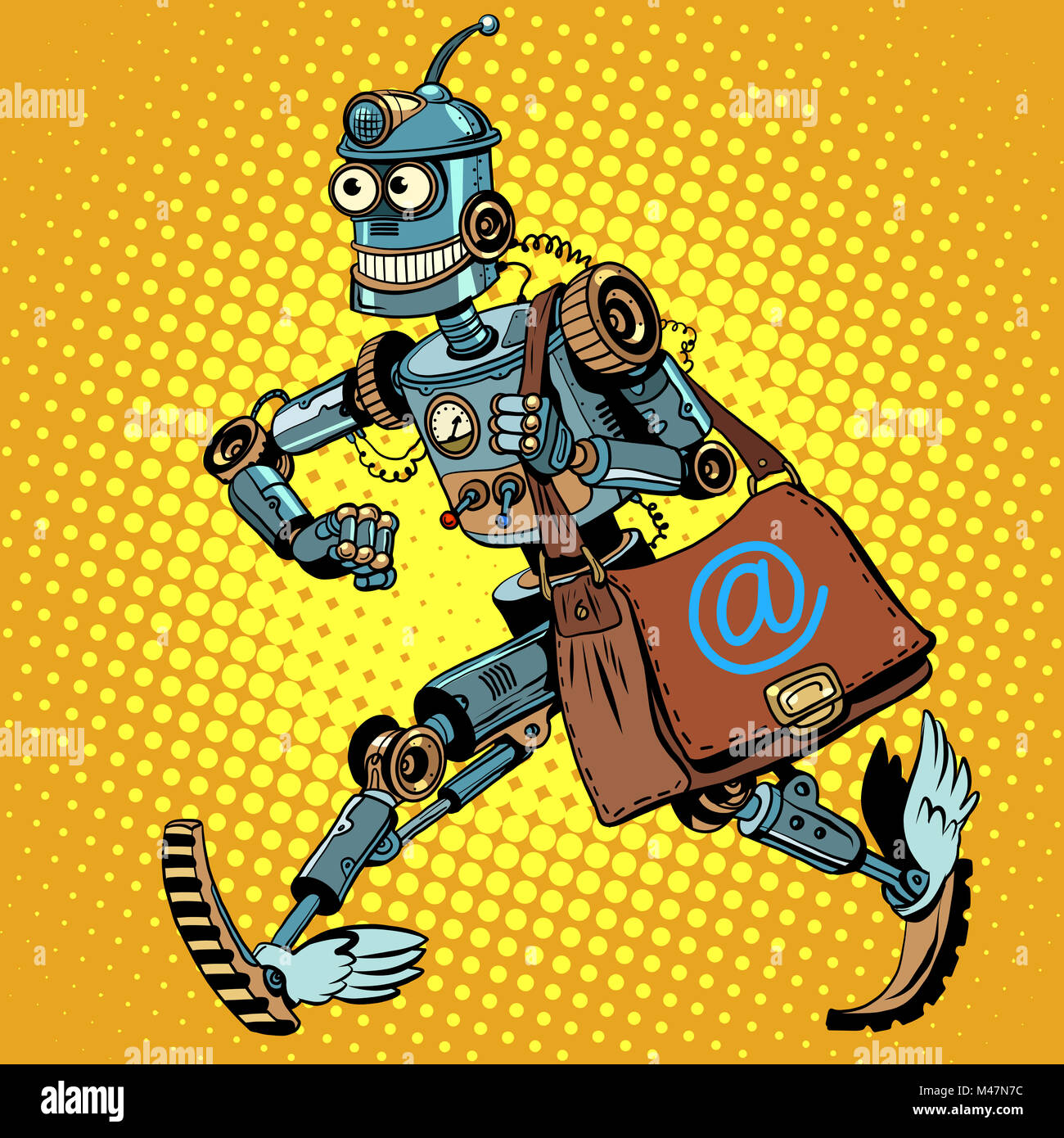 Automatic mailing of the robot Stock Photo - Alamy