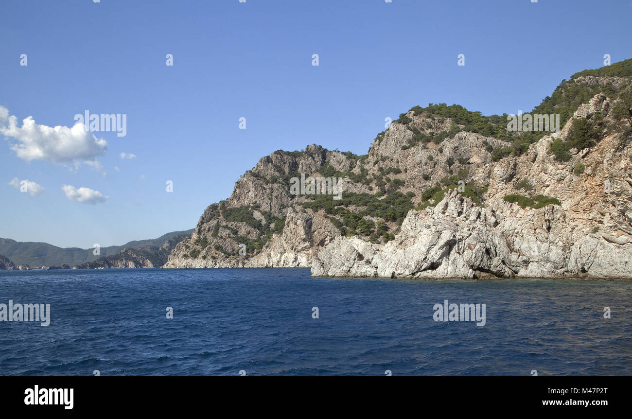 Cliffs in the sea Stock Photo - Alamy