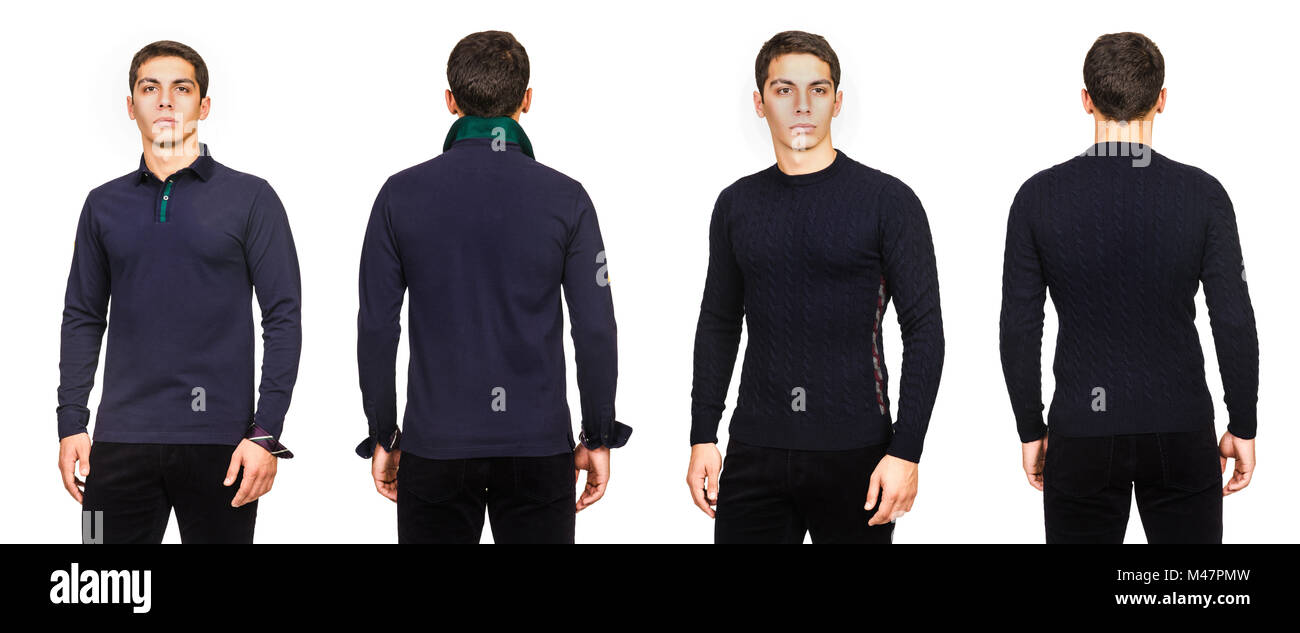 Young man in fashion concept isolated on white Stock Photo - Alamy