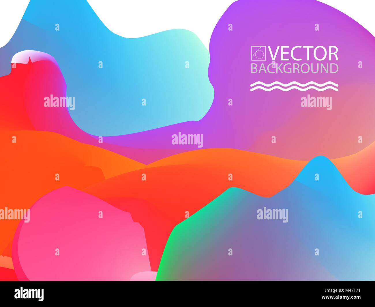 Marble landscape trendy illustration backgrounds, placard with abstract ...