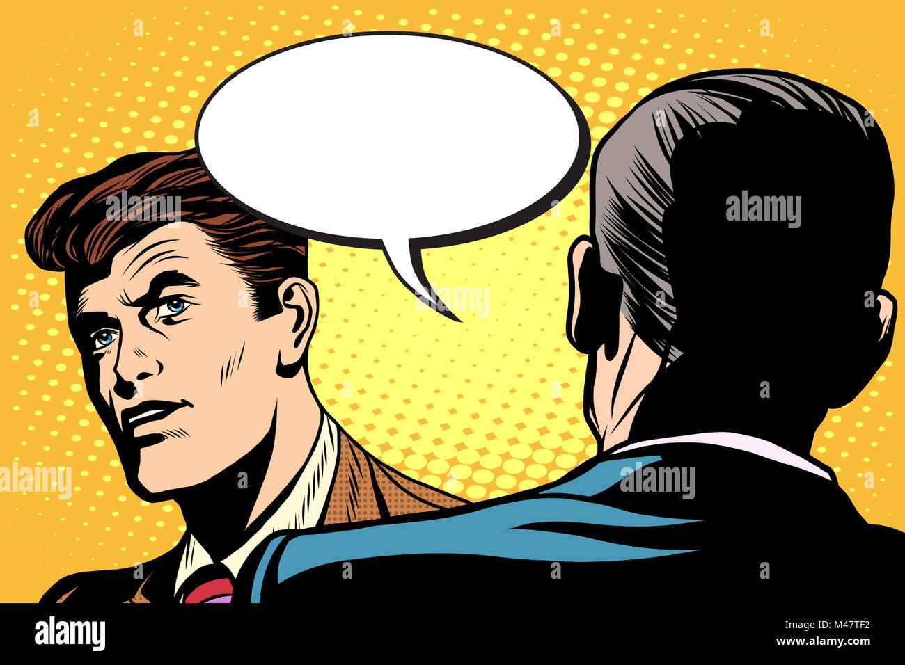 Negotiation business comic hi-res stock photography and images - Alamy