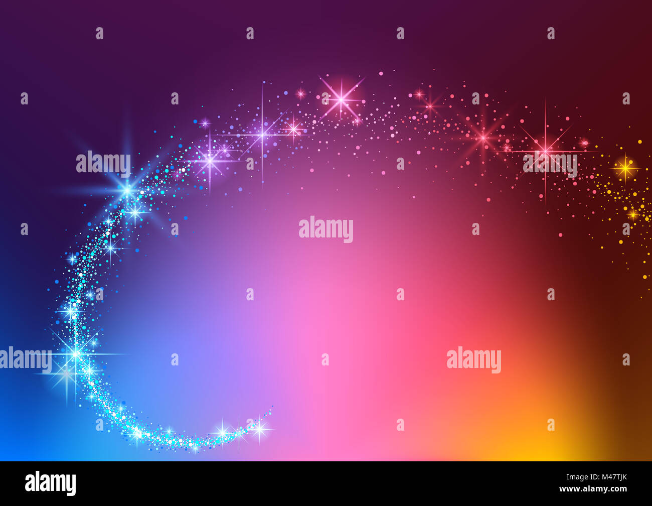Colorful Sparkling Stream Effect Stock Photo - Alamy