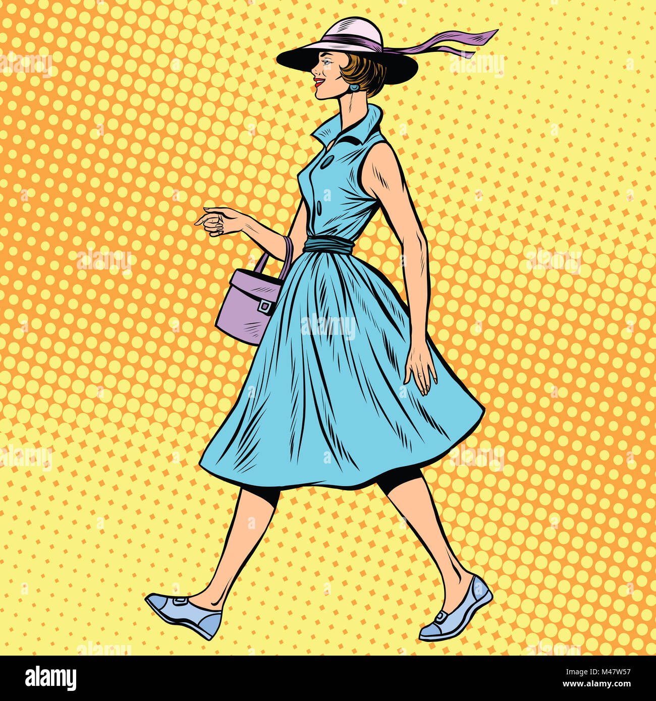 Pop art retro woman in comics style hi-res stock photography and images ...