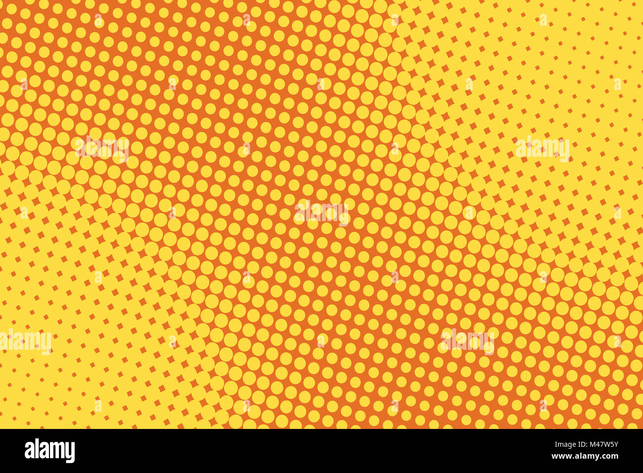 retro comic yellow background raster gradient halftone Stock Photo - Alamy