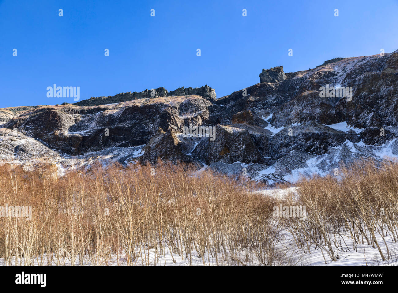 The formation of this mountain top resembles a man-made fortress. But ...