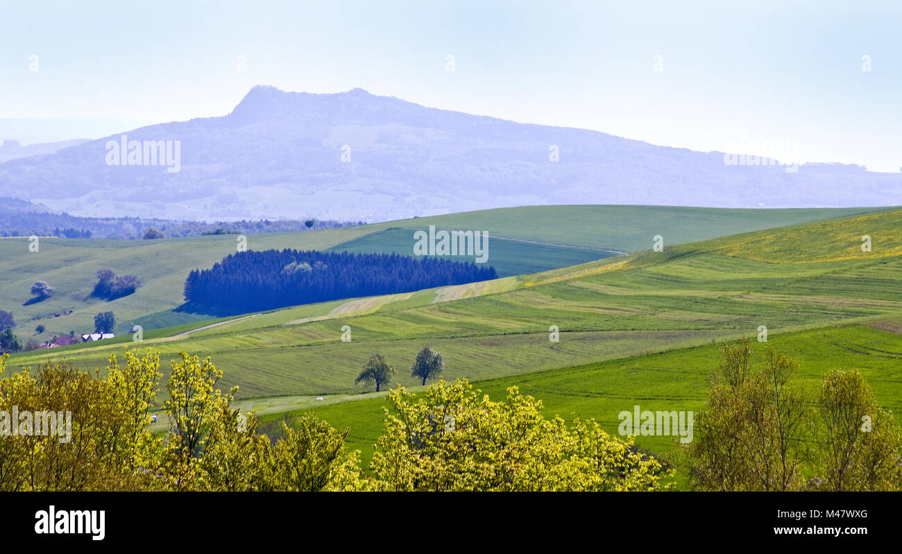 Mountain Hohenstoffeln, Hegau, Baden-Württemberg Stock Photo - Alamy