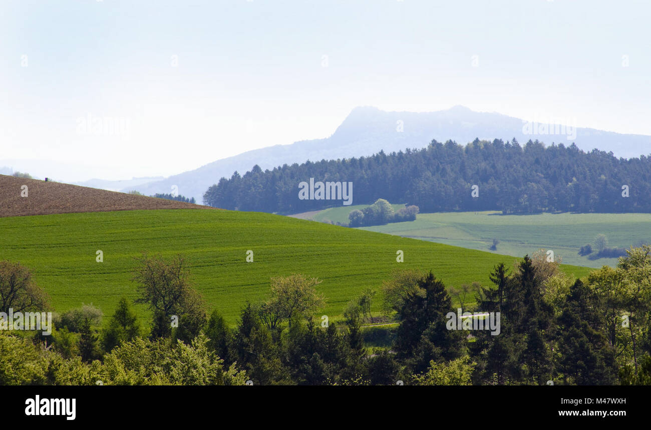 Mountain Hohenstoffeln, Hegau, Baden-Württemberg Stock Photo - Alamy
