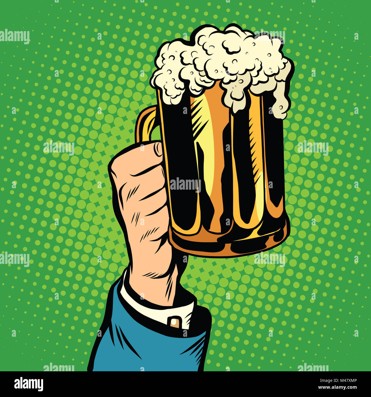 Beer mug hand hi-res stock photography and images - Alamy