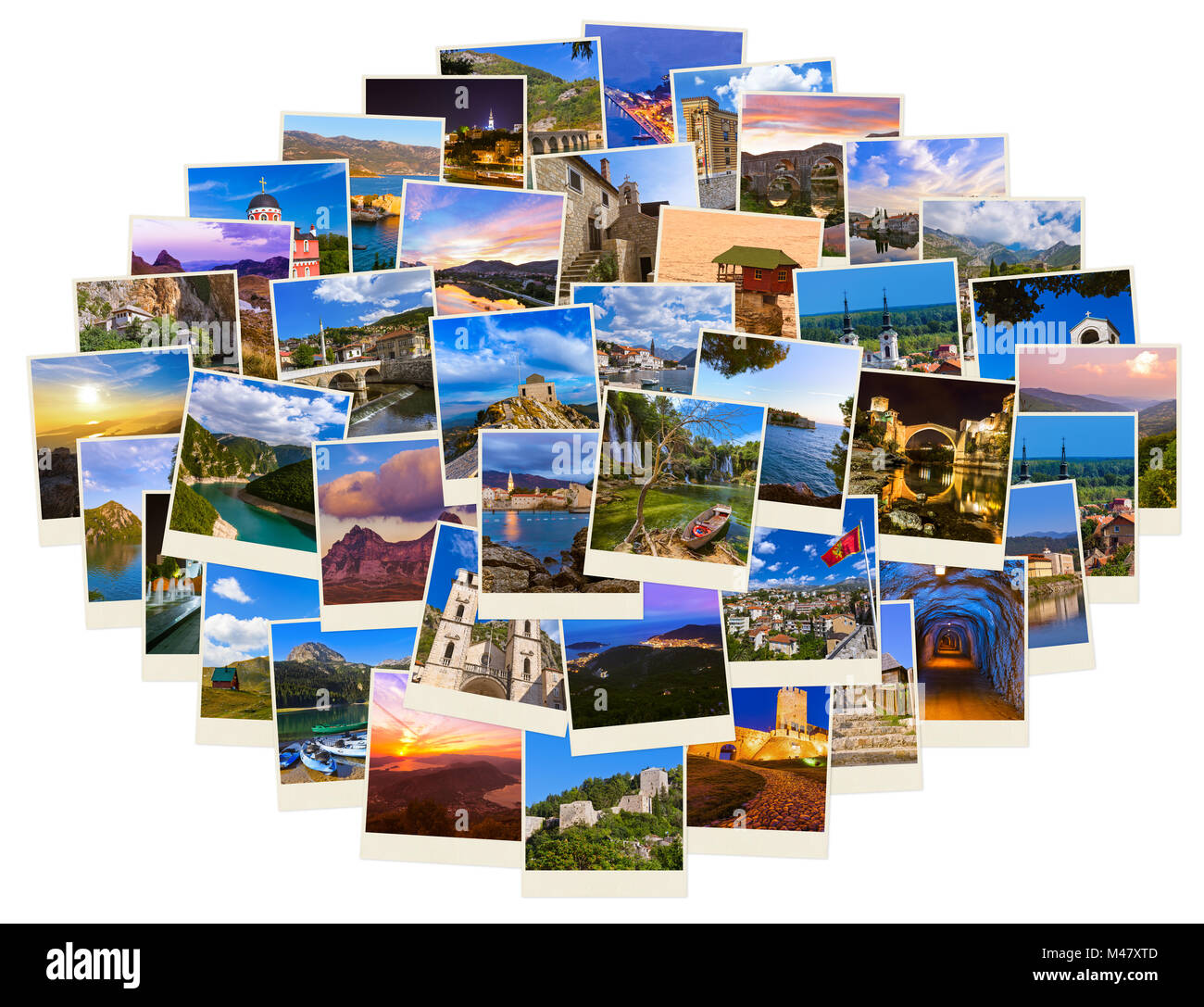 Stack of Montenegro and Bosnia travel images (my photos Stock Photo - Alamy
