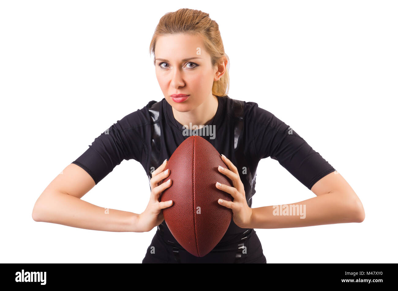 Female american quarterback hi-res stock photography and images - Alamy
