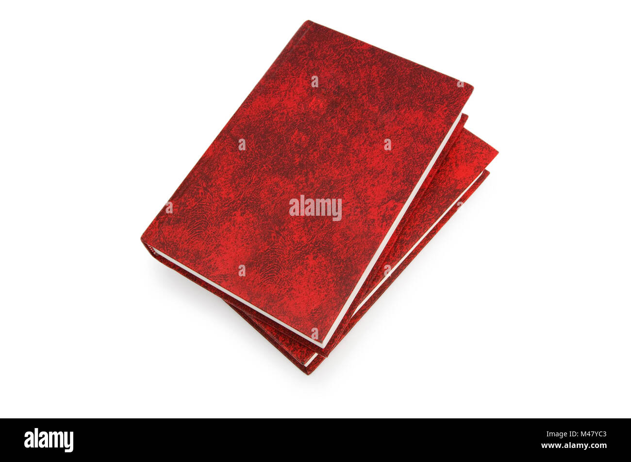 Red cover book isolated on the white background Stock Photo - Alamy