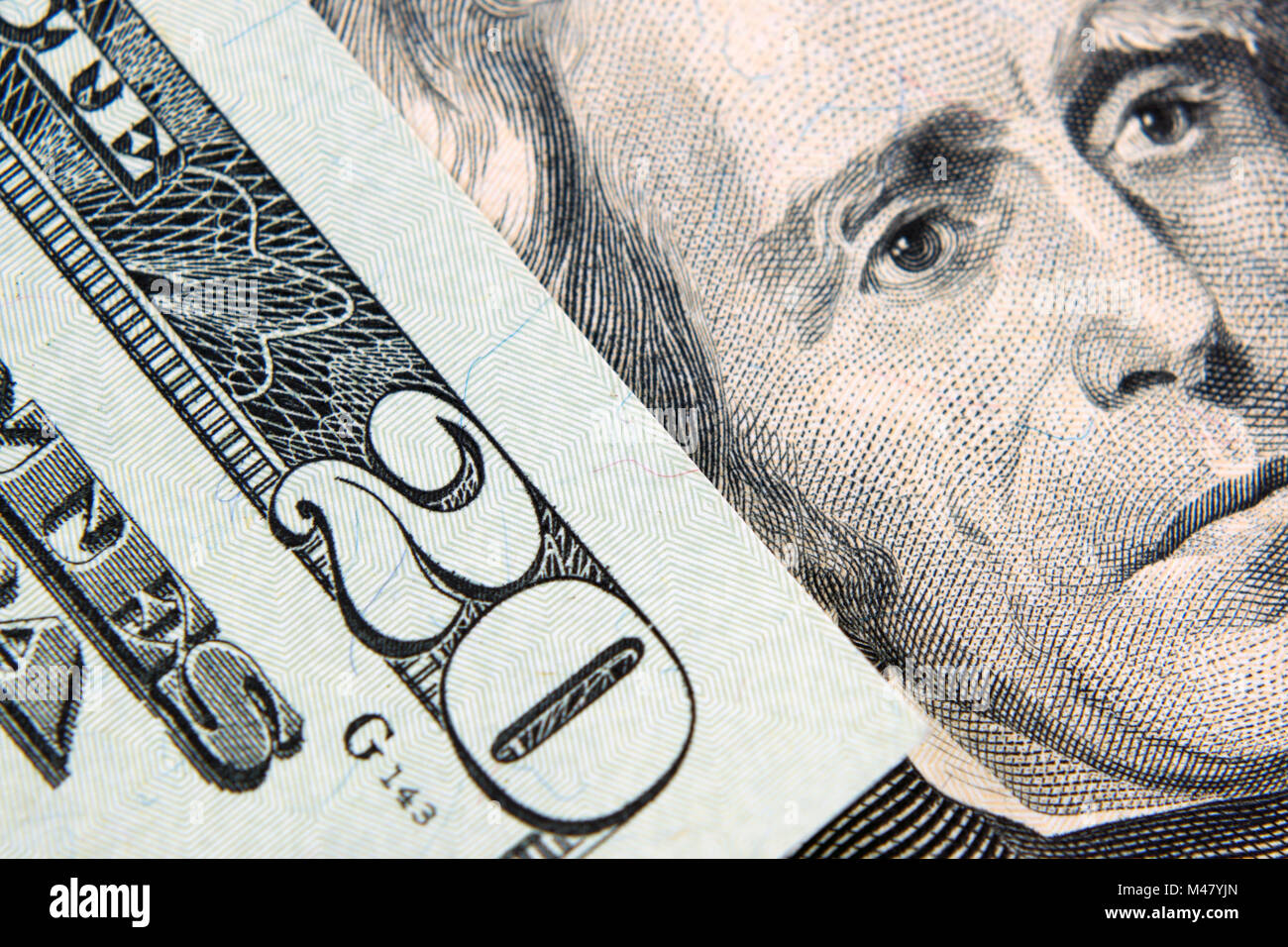 The American banknote closeup Stock Photo - Alamy