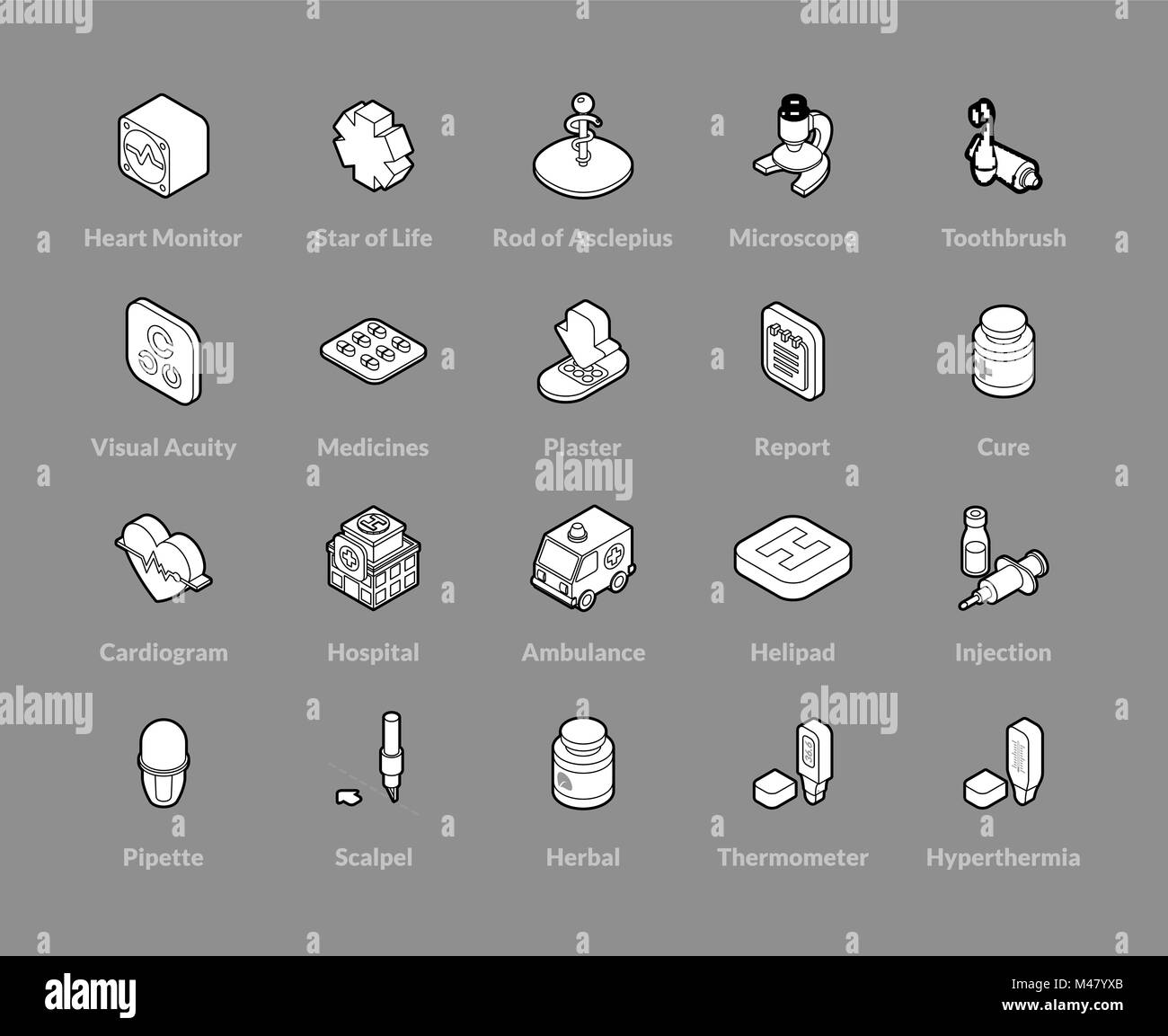 Heart doctor icon outline Stock Vector Images - Alamy