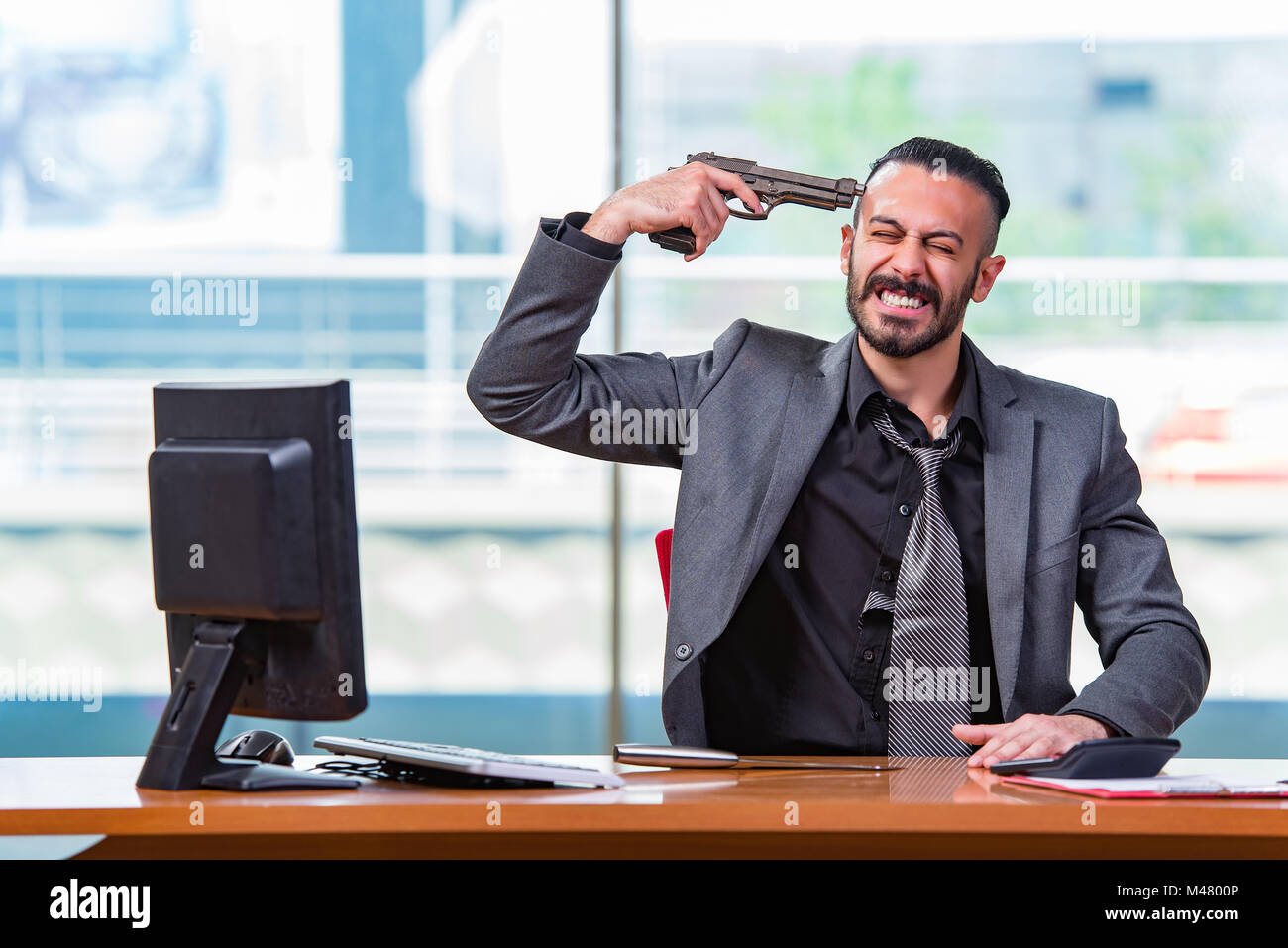 Desperate broke man committing hi-res stock photography and images - Alamy