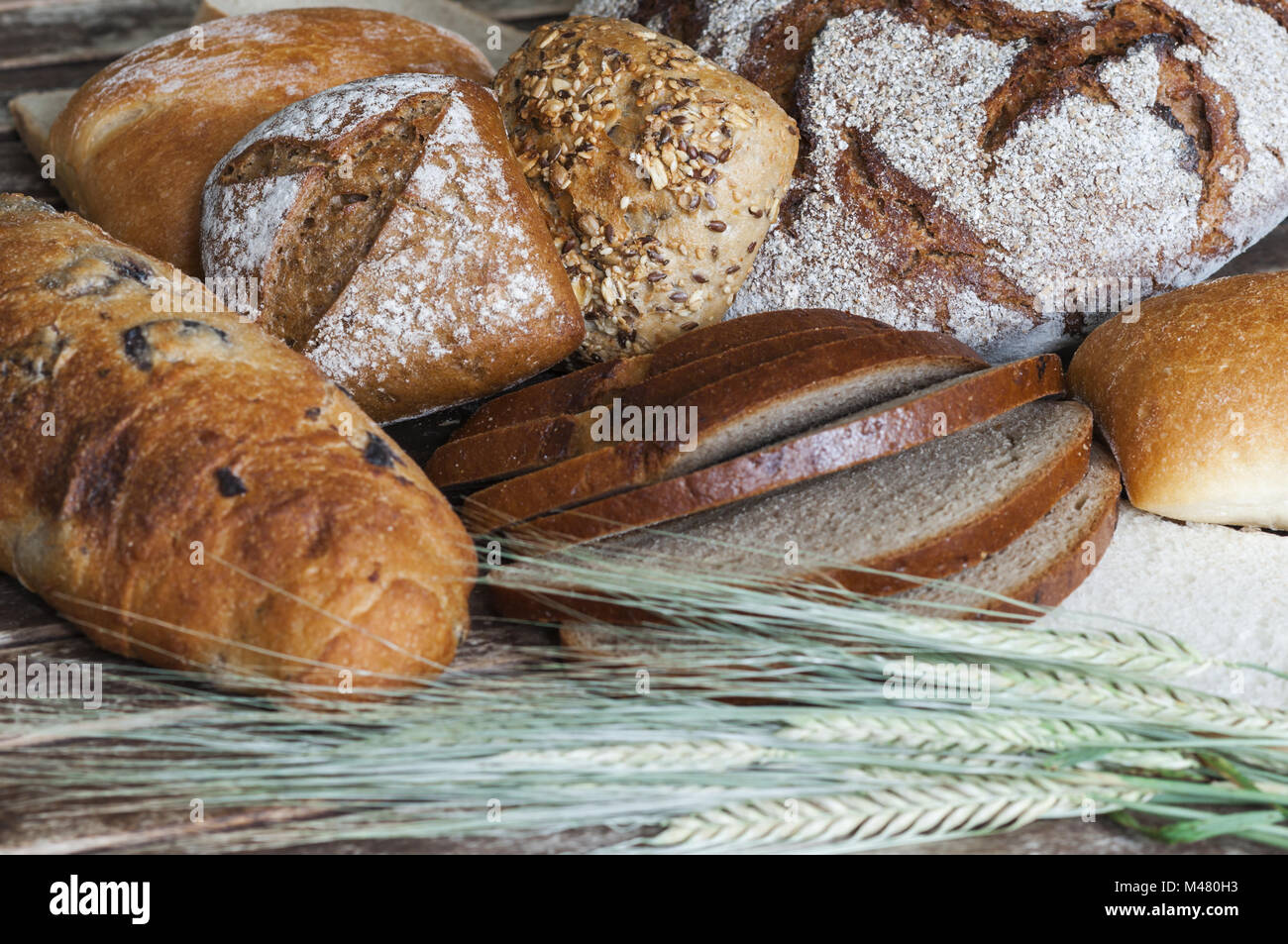 Different kinds of bread Stock Photo - Alamy