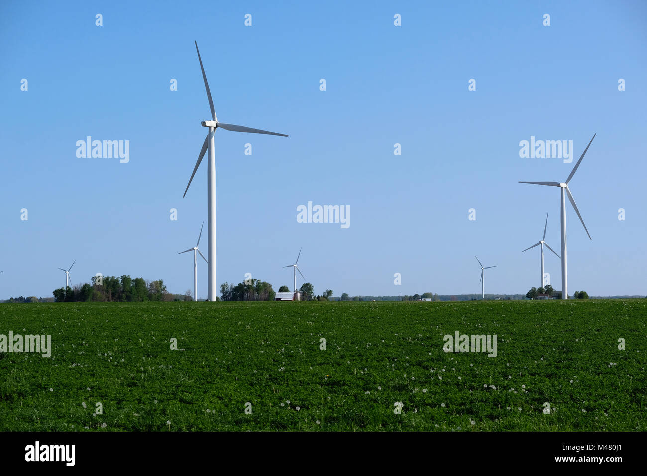 Wind power plant Stock Photo - Alamy