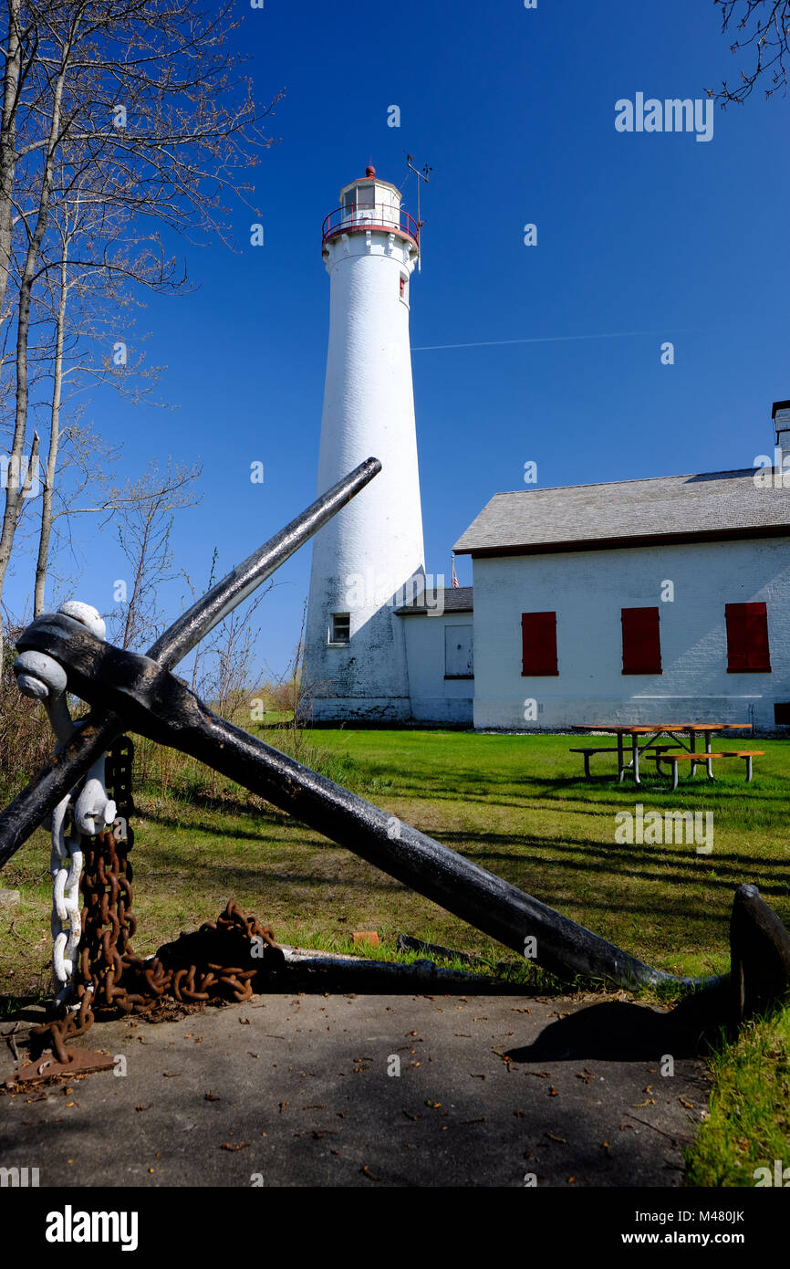 Sturgeon Point Lighthouse, built in 1869 Stock Photo - Alamy