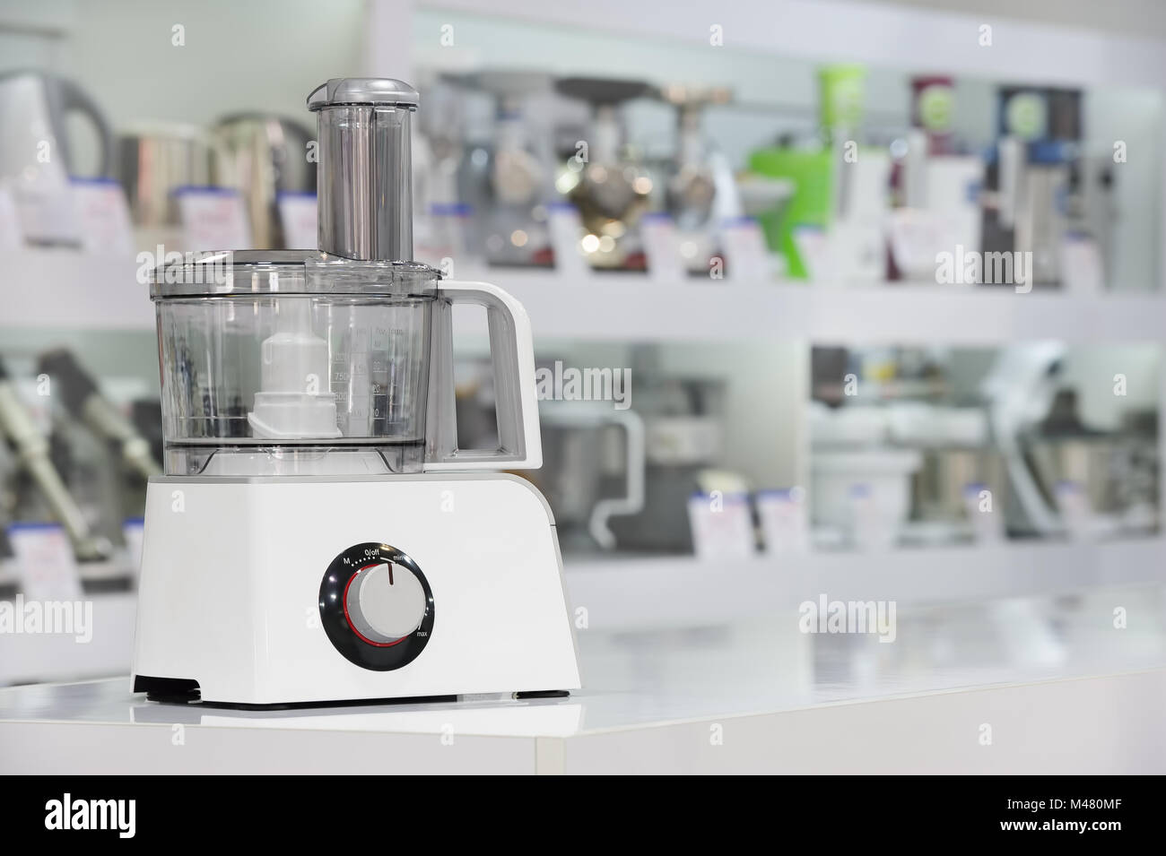 single electric food processor in retail store Stock Photo - Alamy