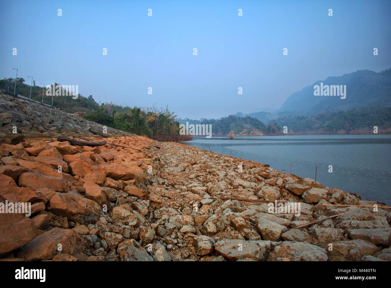 Photo clicked for the bottom of the manmade dam at Turial Mizoram India ...