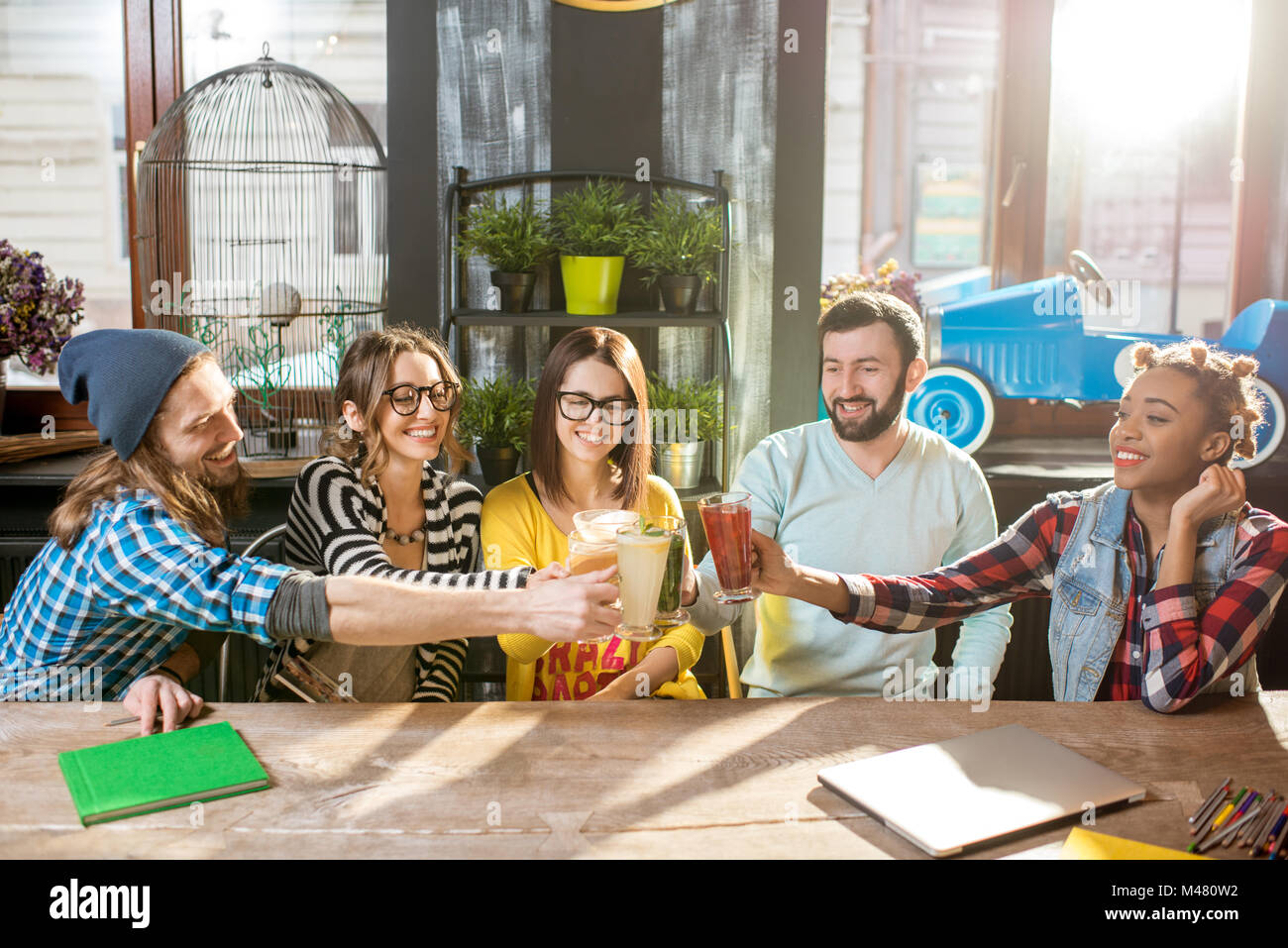 Modern african people friends hi-res stock photography and images - Alamy