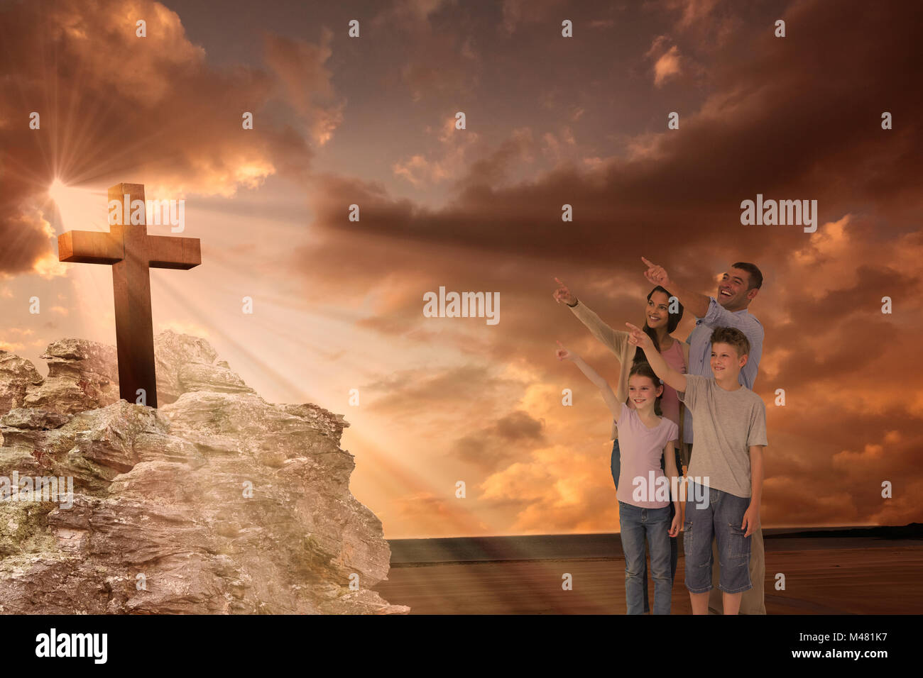 Image of god pointing hi-res stock photography and images - Alamy