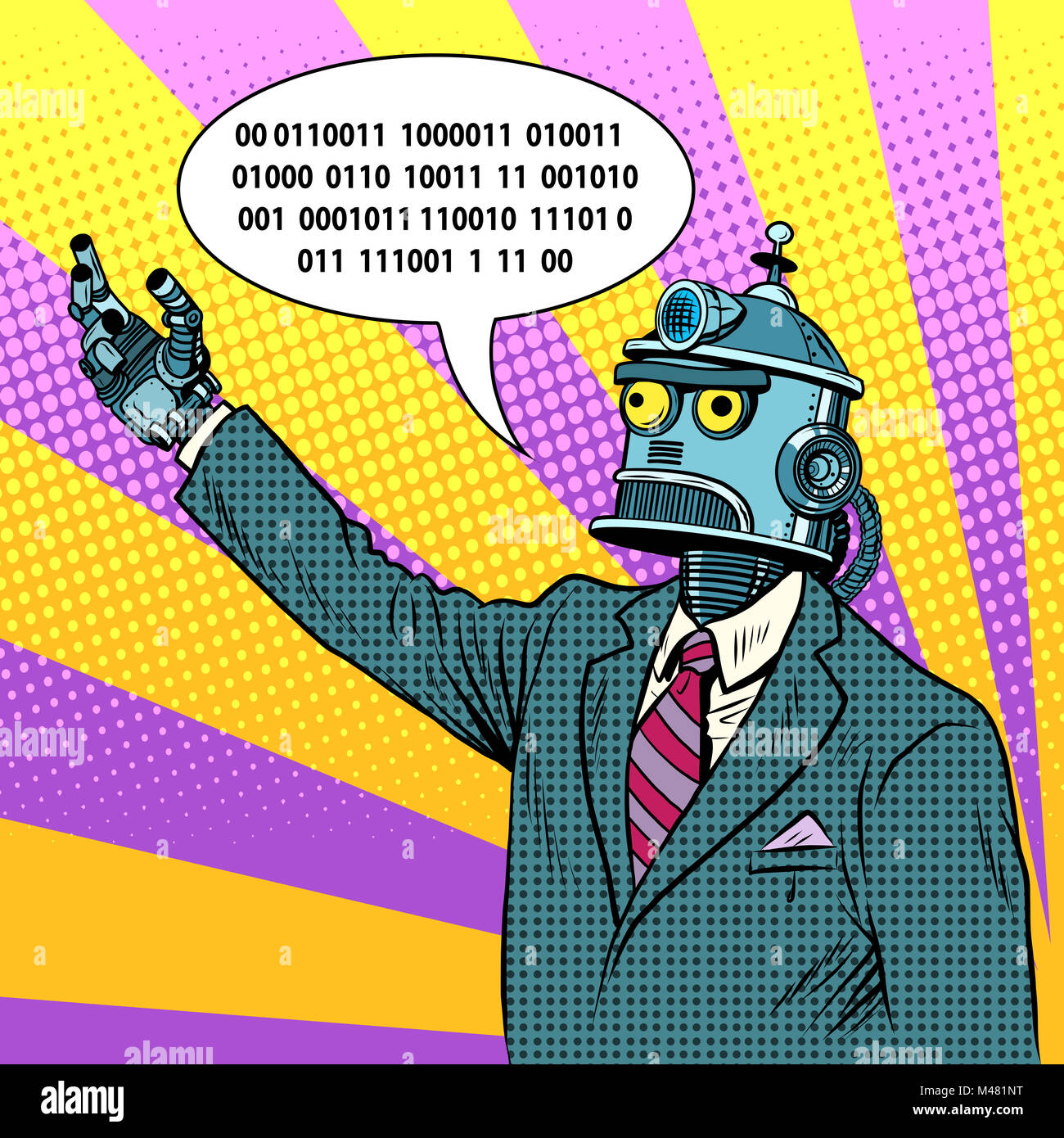 The robot leader politician Stock Photo - Alamy