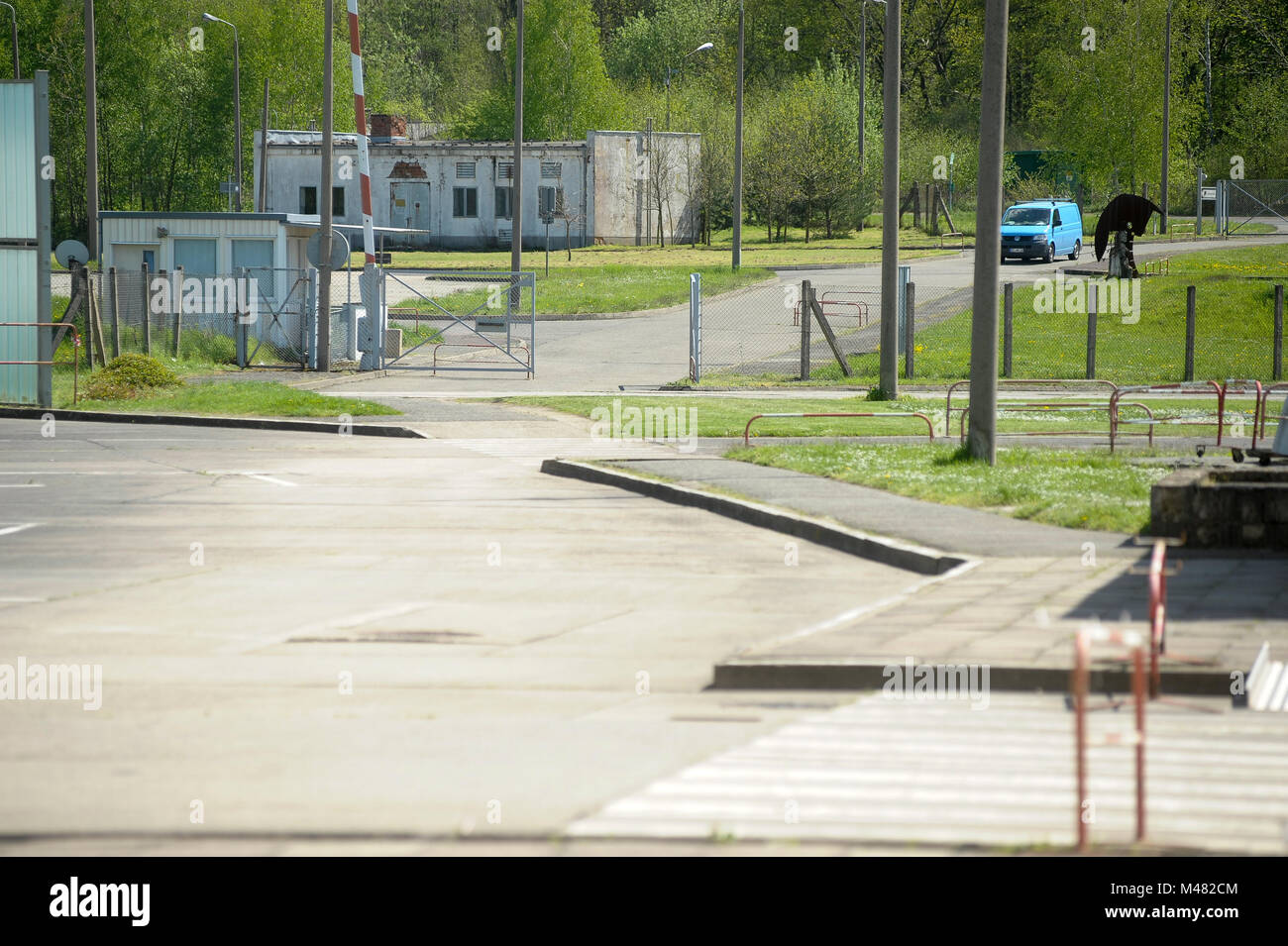 Former control point and passport control booths of ...