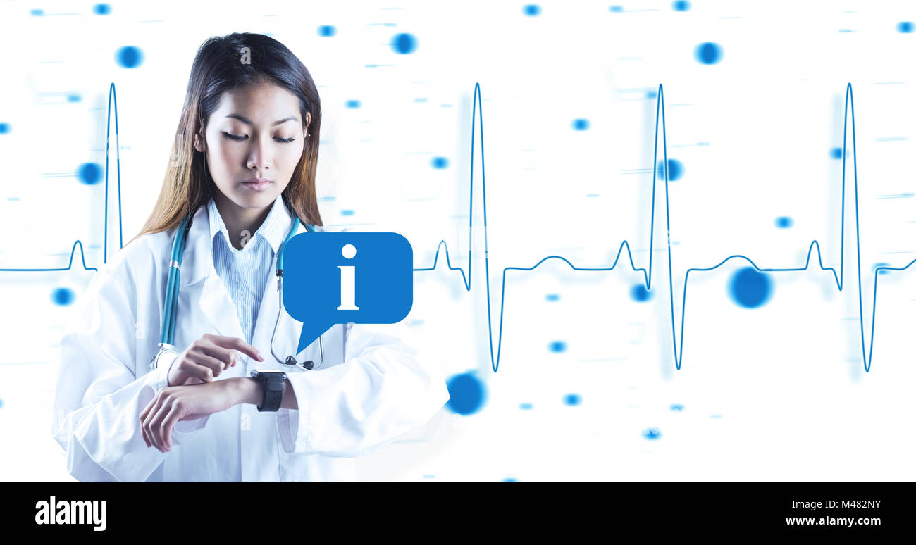 Line woman doctor heart Cut Out Stock Images & Pictures - Alamy