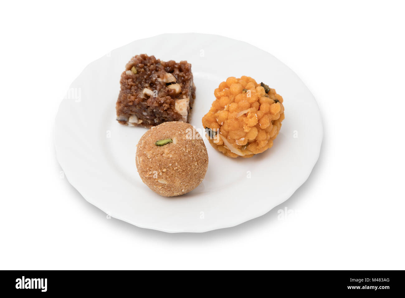 Indian sweet mithai india Cut Out Stock Images & Pictures - Alamy