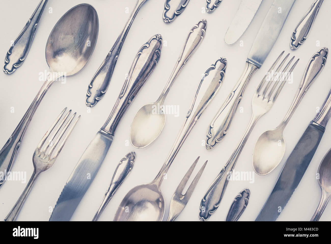 Cutlery pattern hi-res stock photography and images - Alamy