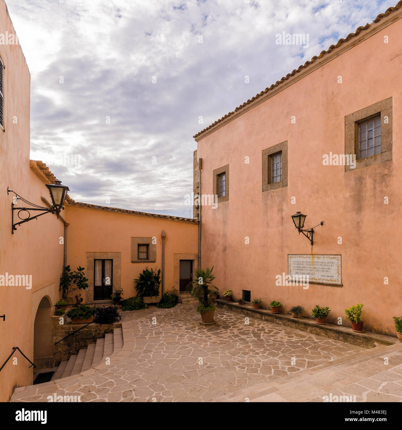 Old Atrium at a Monastery Stock Photo - Alamy