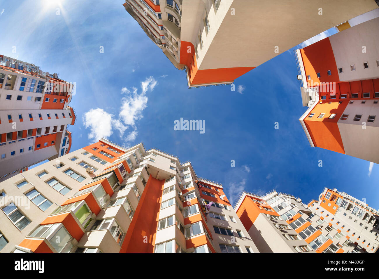 Fisheye buildings hi-res stock photography and images - Alamy