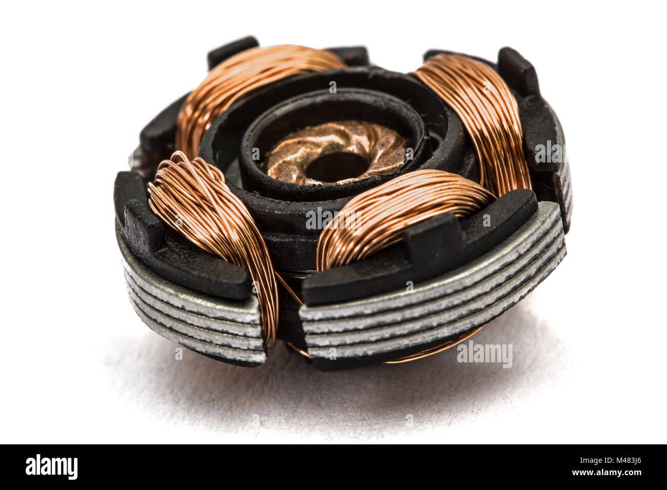 Stator of electric engine, isolated on white background Stock Photo - Alamy