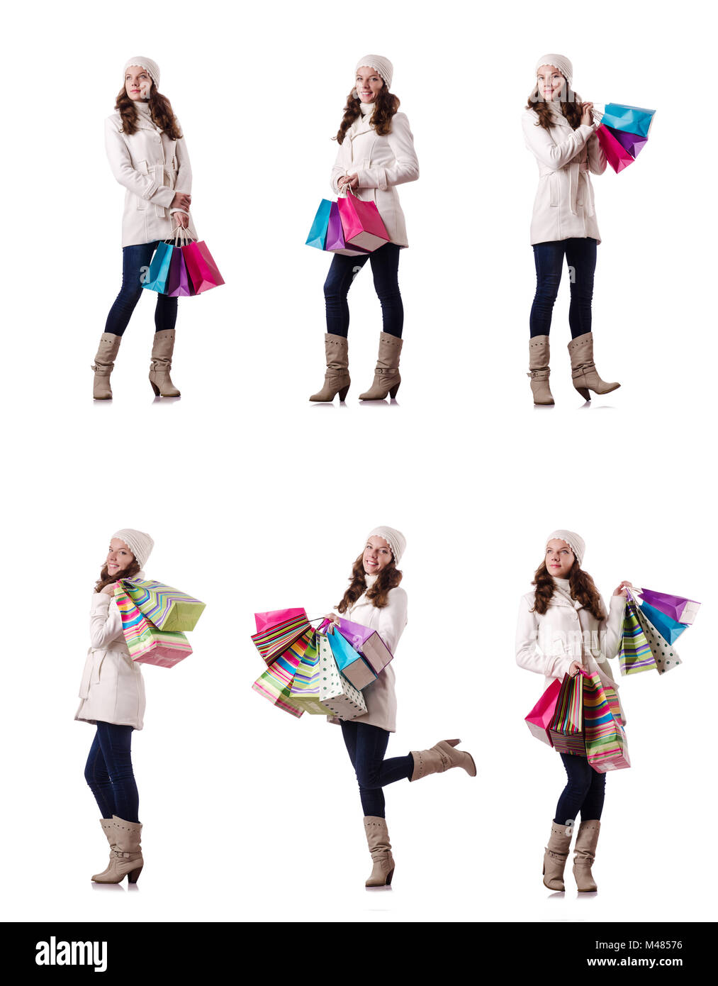 Beautiful winter christmas market in Cut Out Stock Images & Pictures ...