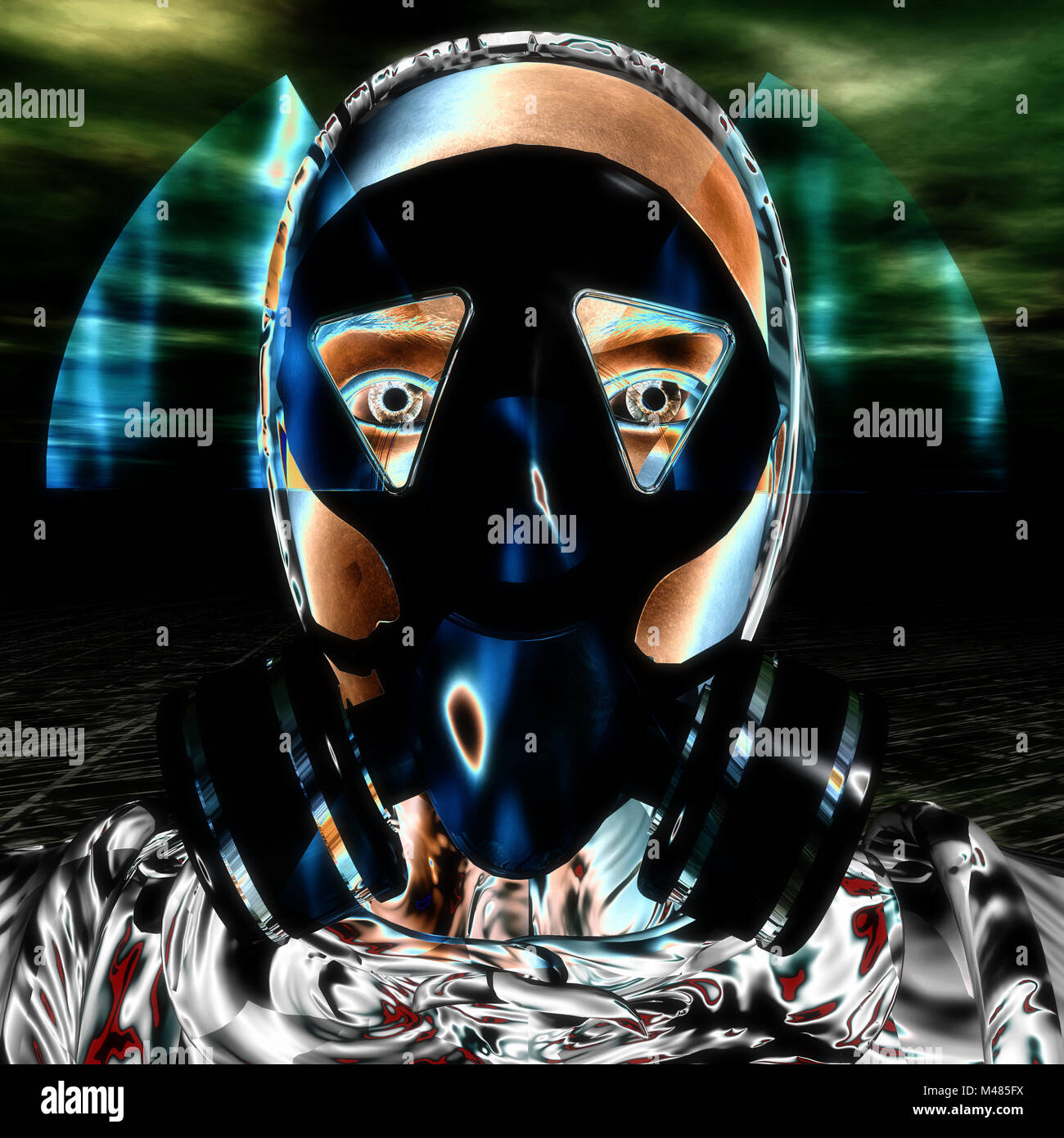 3D Illustration, 3D Rendering of a Protection Mask Stock Photo - Alamy