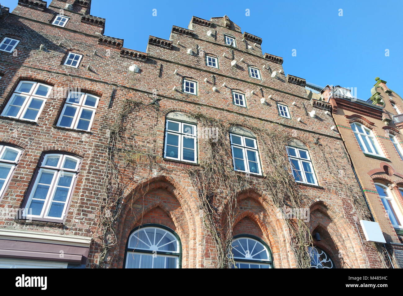 Historic brick building in Husum Stock Photo - Alamy