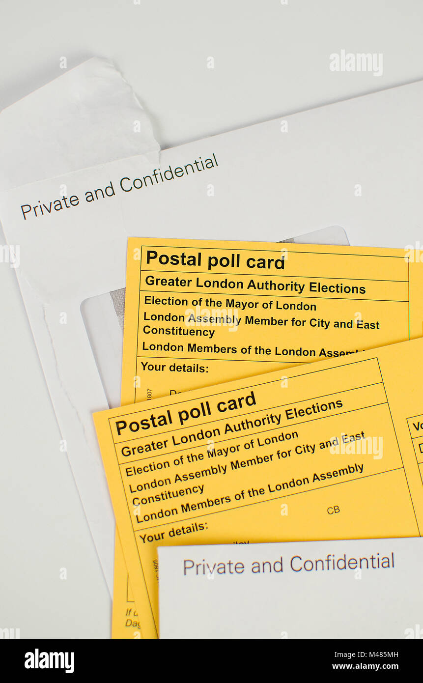 postal voting London UK Stock Photo - Alamy