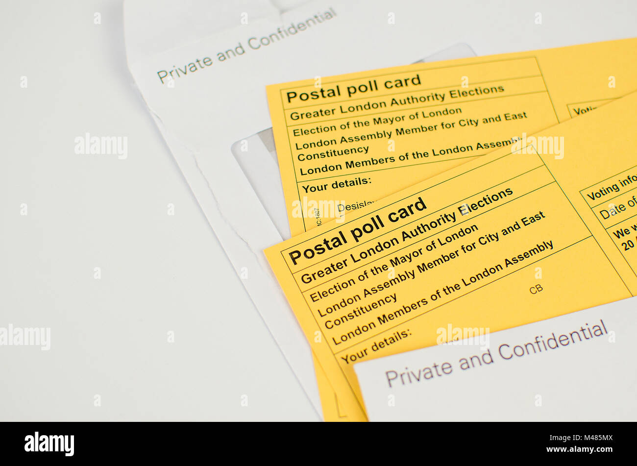 postal voting London UK Stock Photo - Alamy