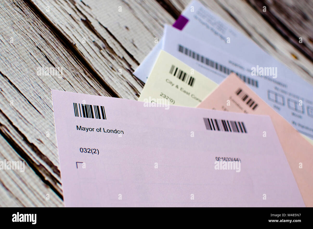 postal voting London UK Stock Photo - Alamy