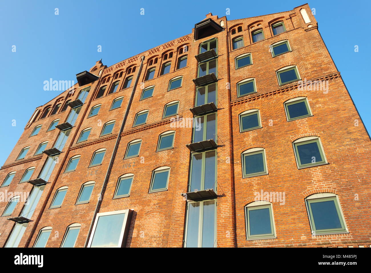 Port store in Wismar Stock Photo - Alamy