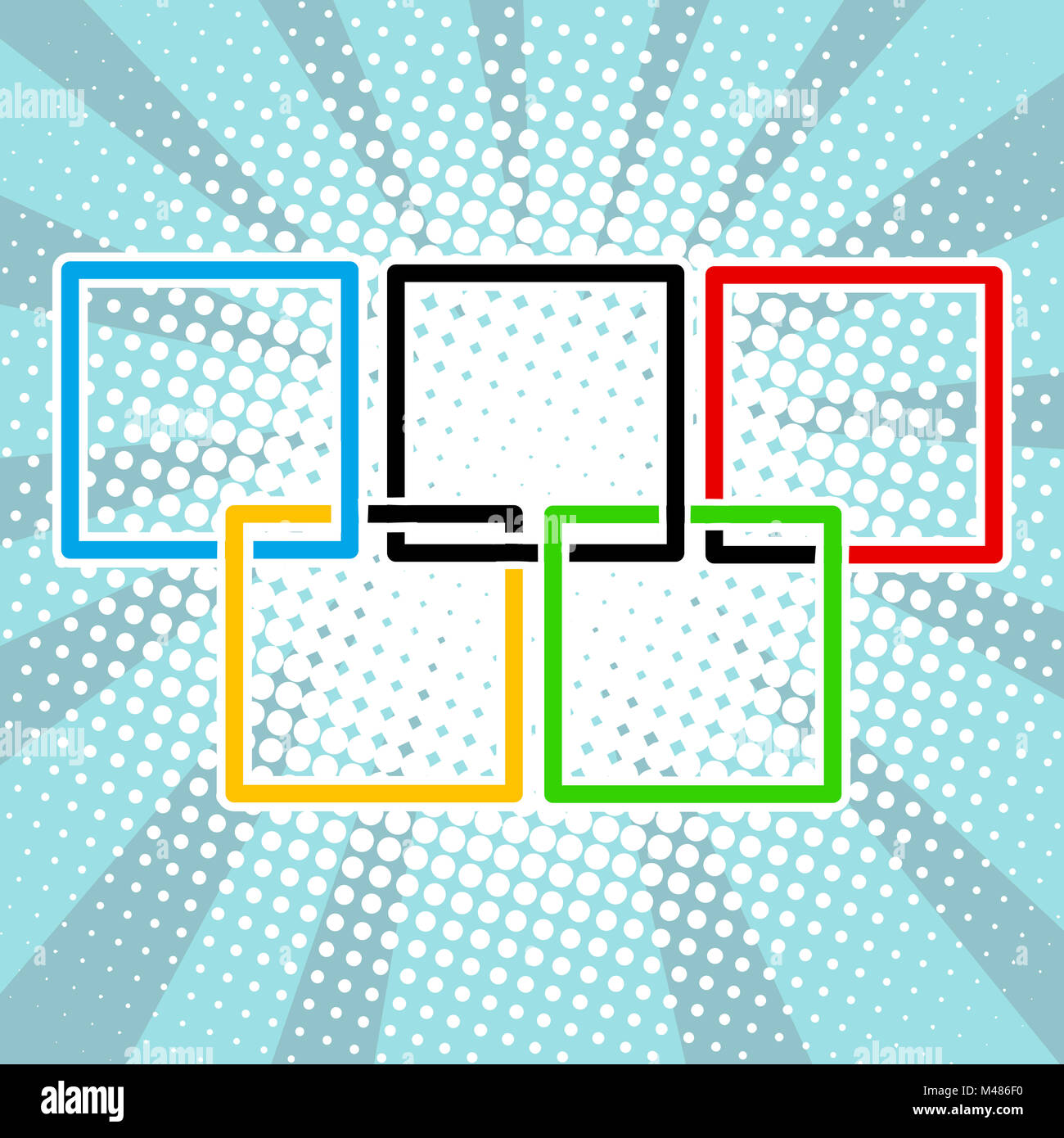 Blue yellow square hi-res stock photography and images - Alamy