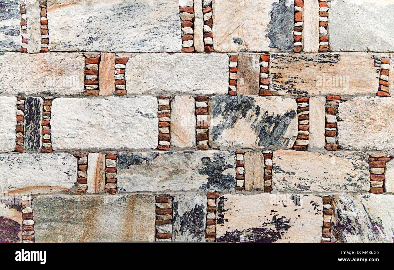 Decorative stone wall Stock Photo - Alamy