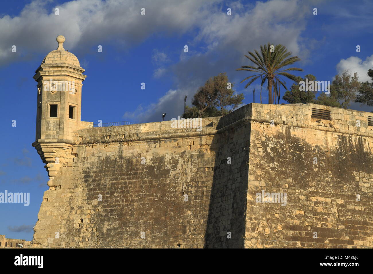 The Eye Ear Vedette Watchtower in Senglea, Malta Stock Photo - Alamy