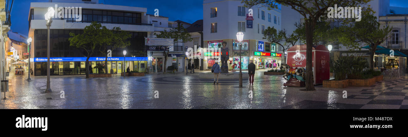 Panorama and Night Scene of the city of Lagos Stock Photo - Alamy