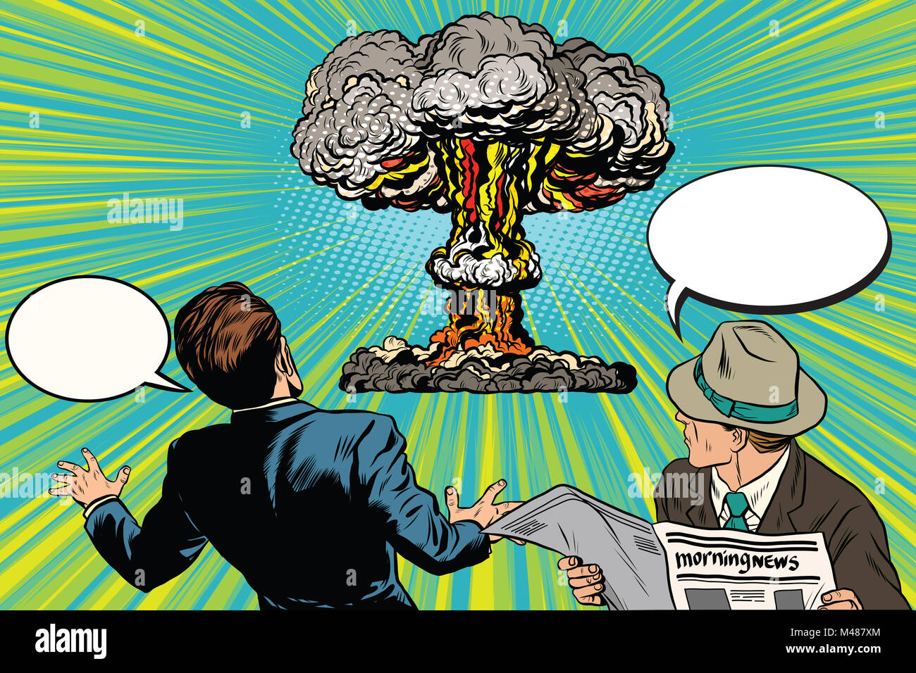 Nuclear war cartoon hi-res stock photography and images - Alamy