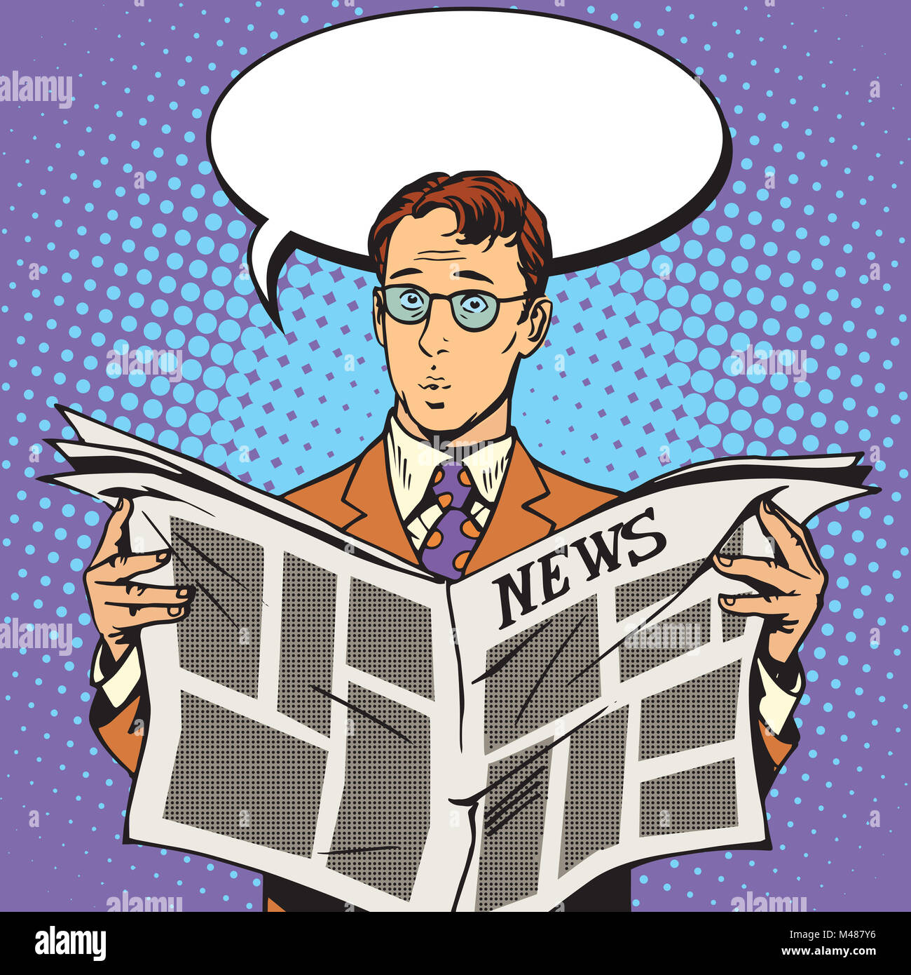 Newspaper style cartoon hi-res stock photography and images - Alamy